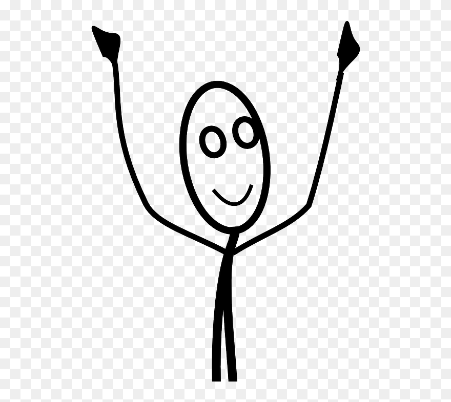 Stick Figure Happy Png Clipart (#5504572) - PinClipart