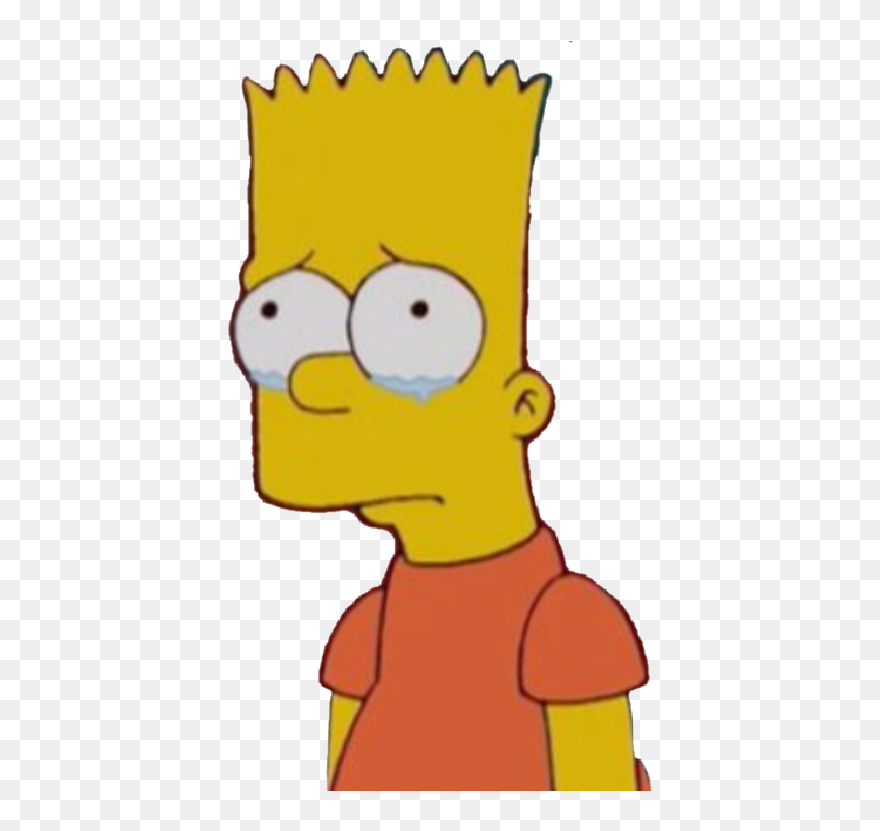Bart Drawing Depressed Transparent Png Clipart Free - Bart Simpson Sad ...