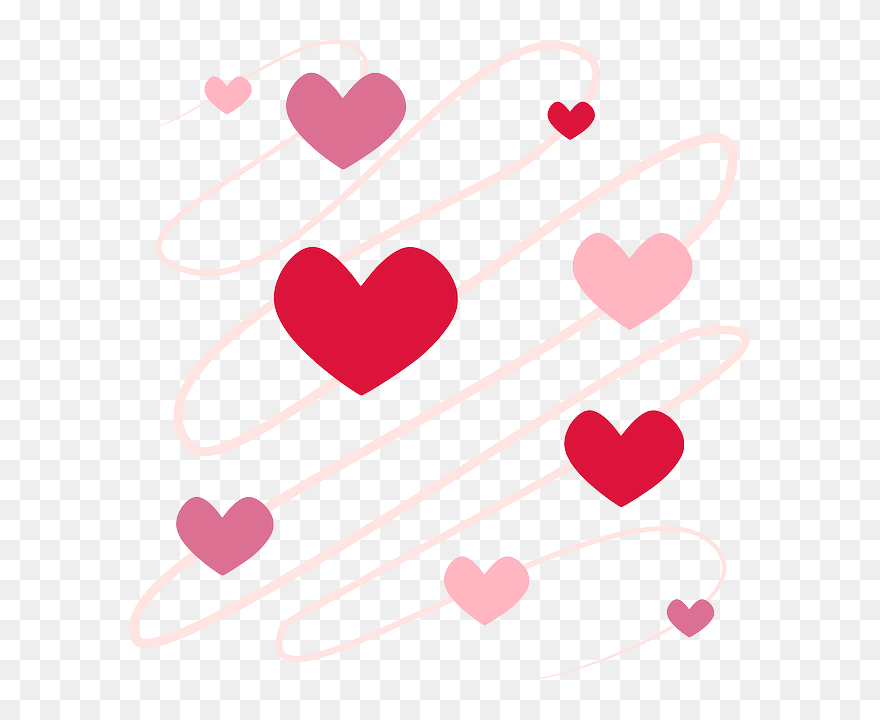 Valentine, Love, Heart, Lines, Connected - Lineas De Corazon Png ...