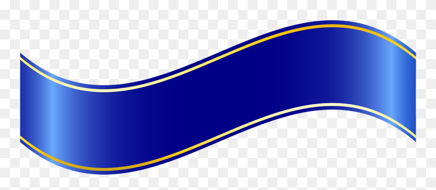 Blue Ribbon Banner Clip Art - Blue And Gold Ribbon Png Transparent Png ...