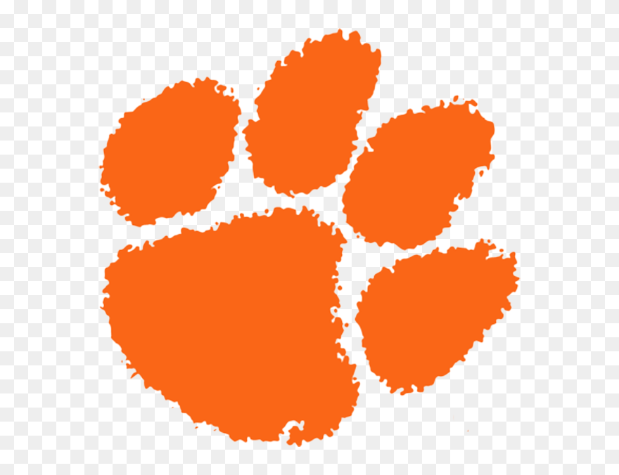 Clemson Tiger Paw Purple Clipart (#5509287) - PinClipart