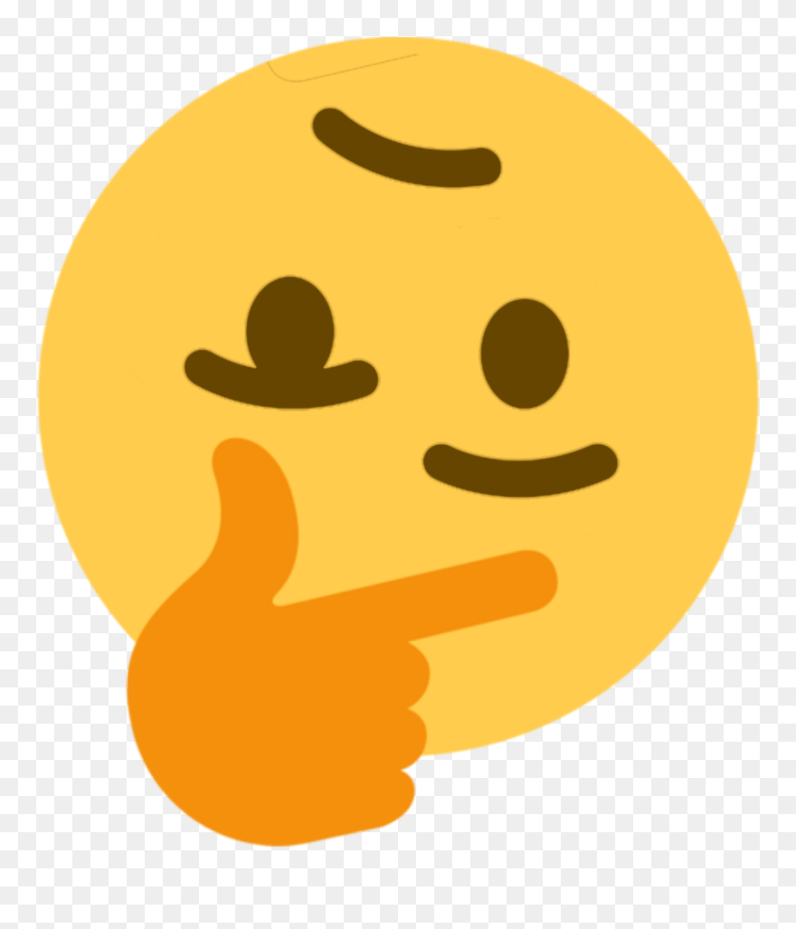 Thinking Emoji Png Clipart (#5511045) - PinClipart
