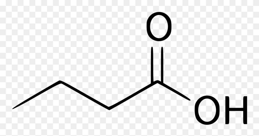Butanoic Acid Skeletal Formula Clipart (#5513309) - PinClipart