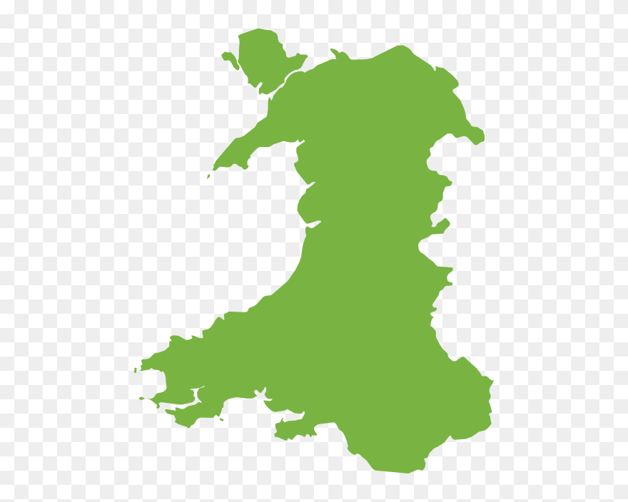 Map Of Wales - Wales Map Clipart - Png Download (#5515620) - PinClipart