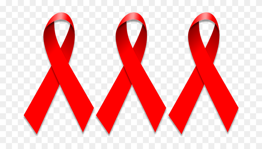 Aids Ribbon - Transparent Png World Aids Day Ribbon Clipart (#5517286 ...
