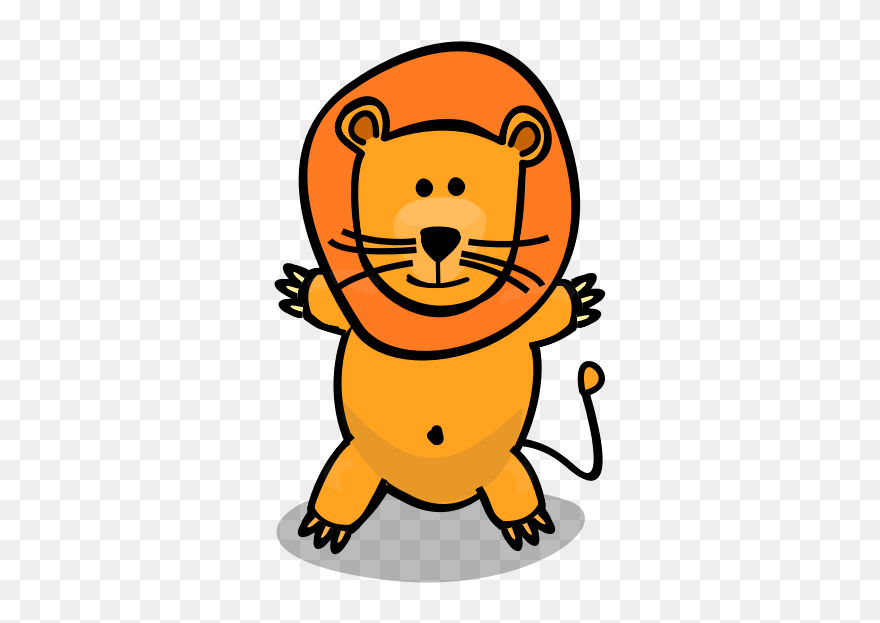 Cartoon Lion Wants A Hug - Clip Art - Png Download (#5519421) - PinClipart