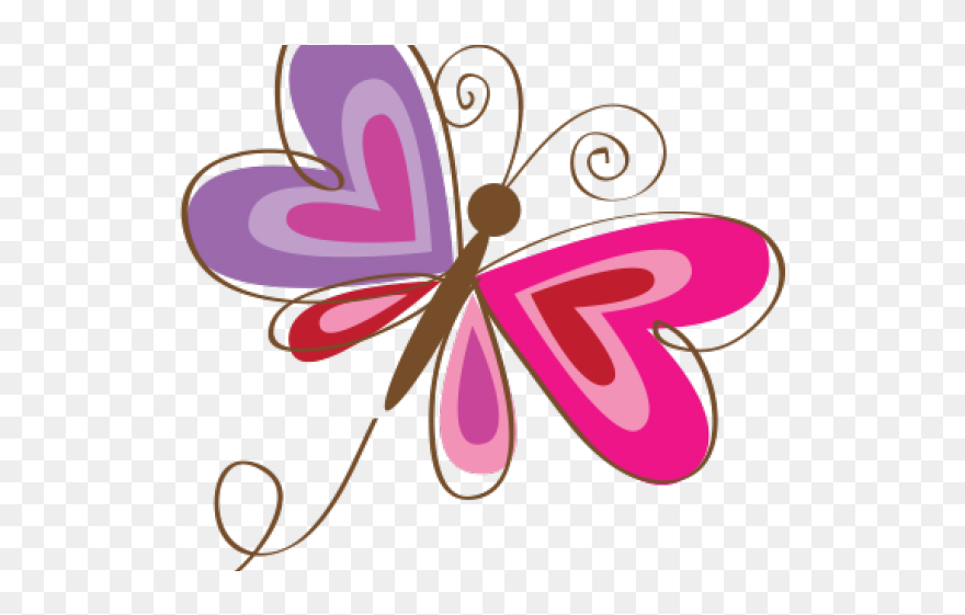 Valentine Butterfly Clipart - Png Download (#5521196) - PinClipart