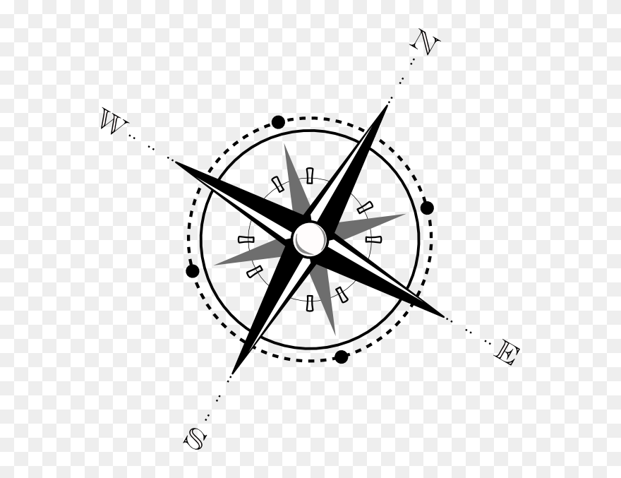 Simple Compass Png - Compass Clip Art Transparent Png (#5522279 ...