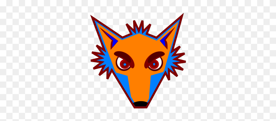 Blue Fox Head Svg Clip Arts - Cartoon Fox Head - Png Download (#5525115 ...