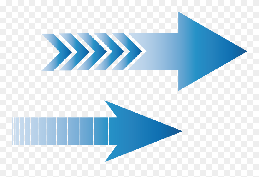 Transparent Vector Arrows Png - Blue Arrow Vector Png Clipart (#5525421 ...