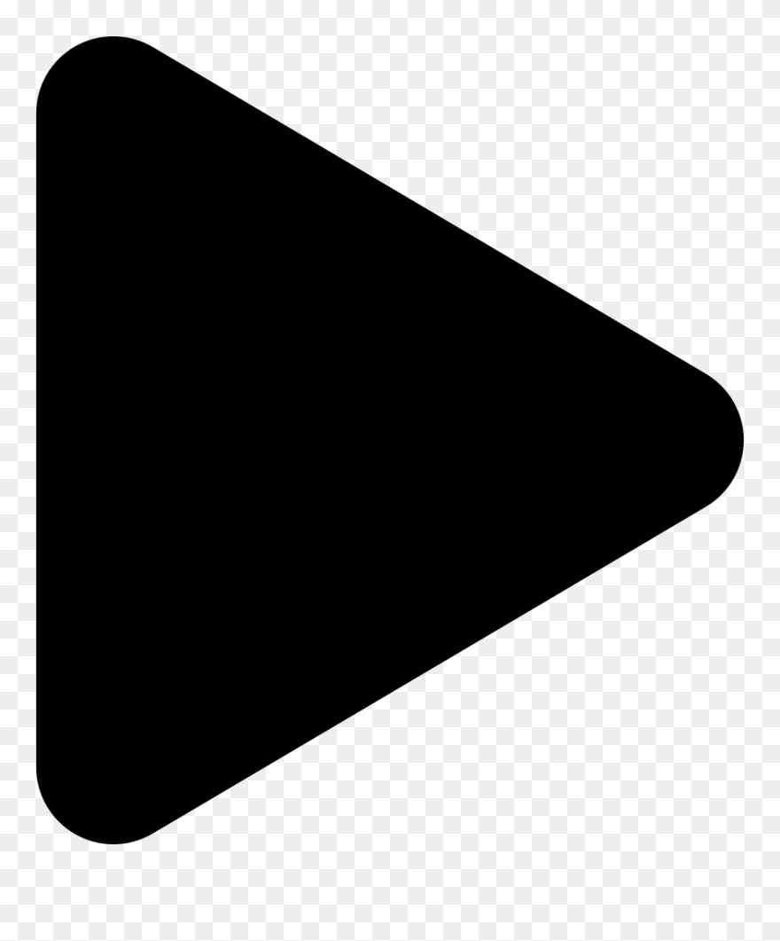 Arrowhead Right - Rounded Play Button Png Clipart (#5525448) - PinClipart