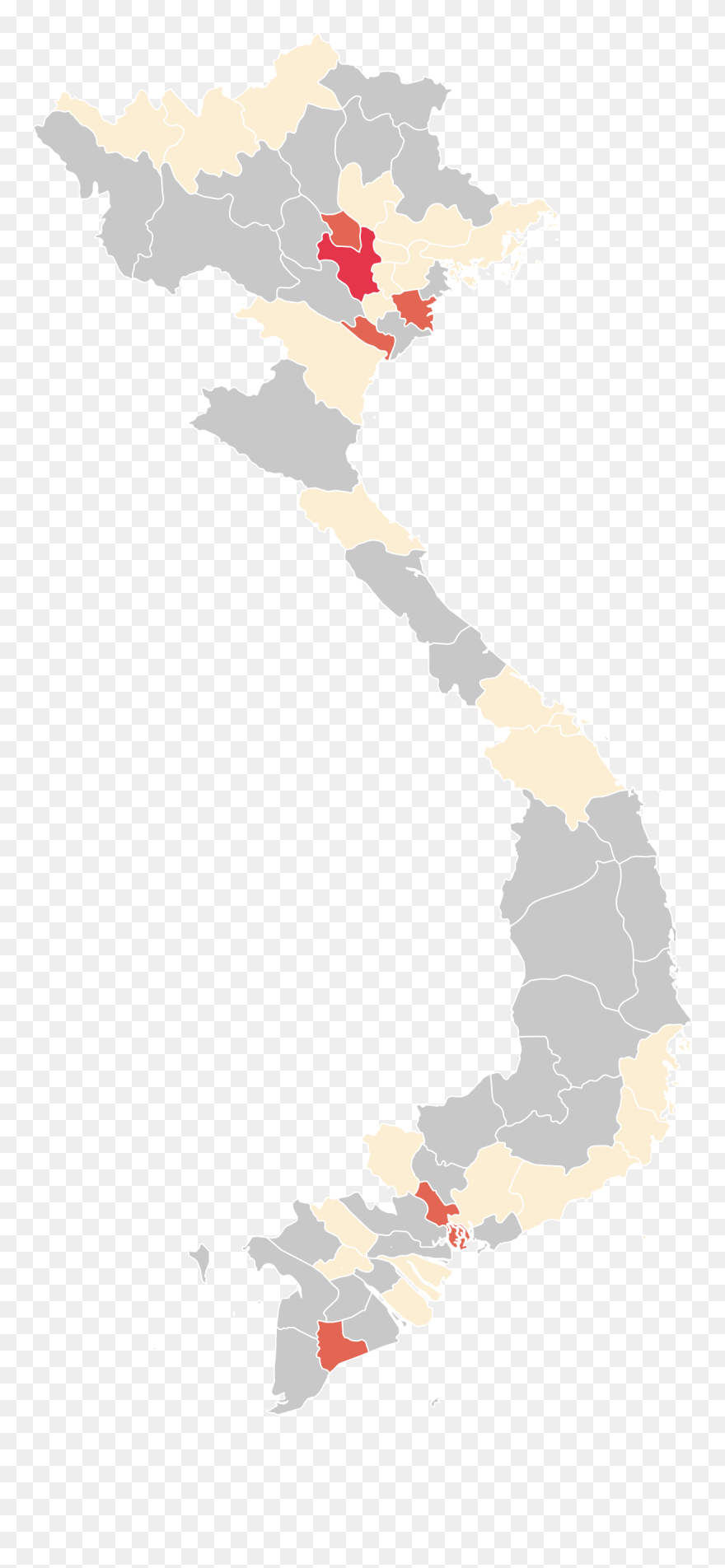 Vietnam Map Vector Clipart (#5525508) - PinClipart