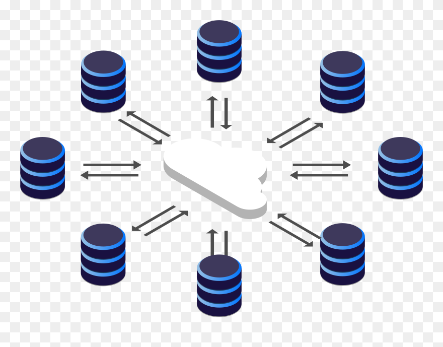 Cluster Database Clipart (#5526269) - PinClipart