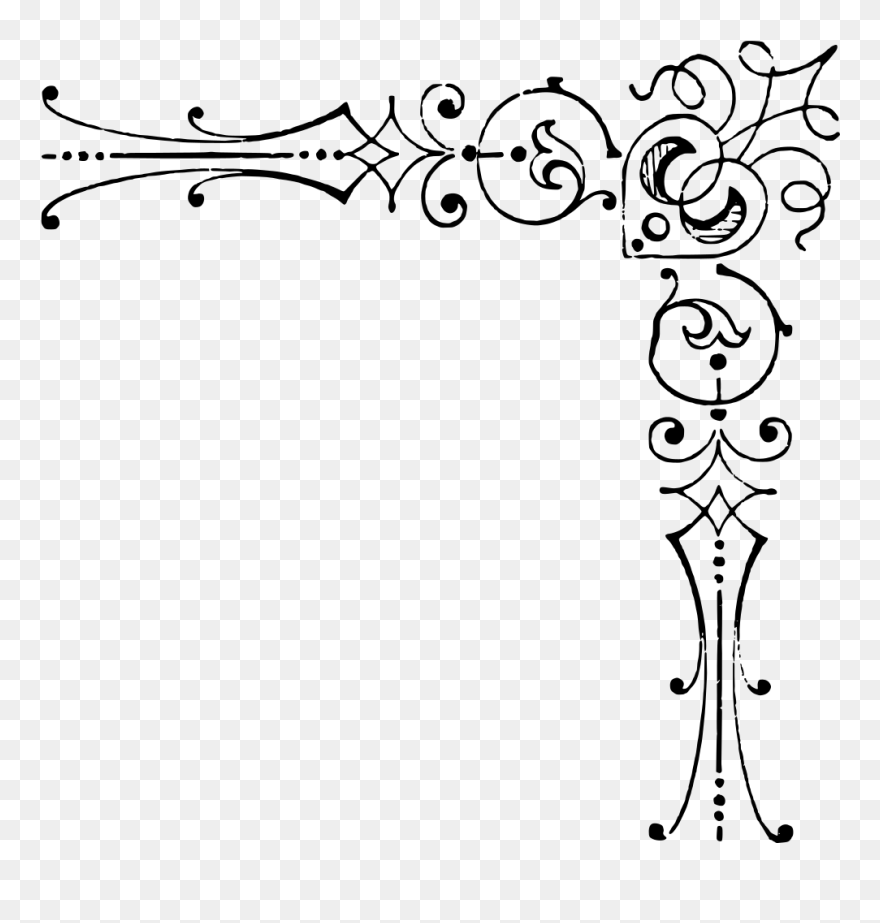 Corner Border Design Png Clipart Transparent Stock - Border Corner ...