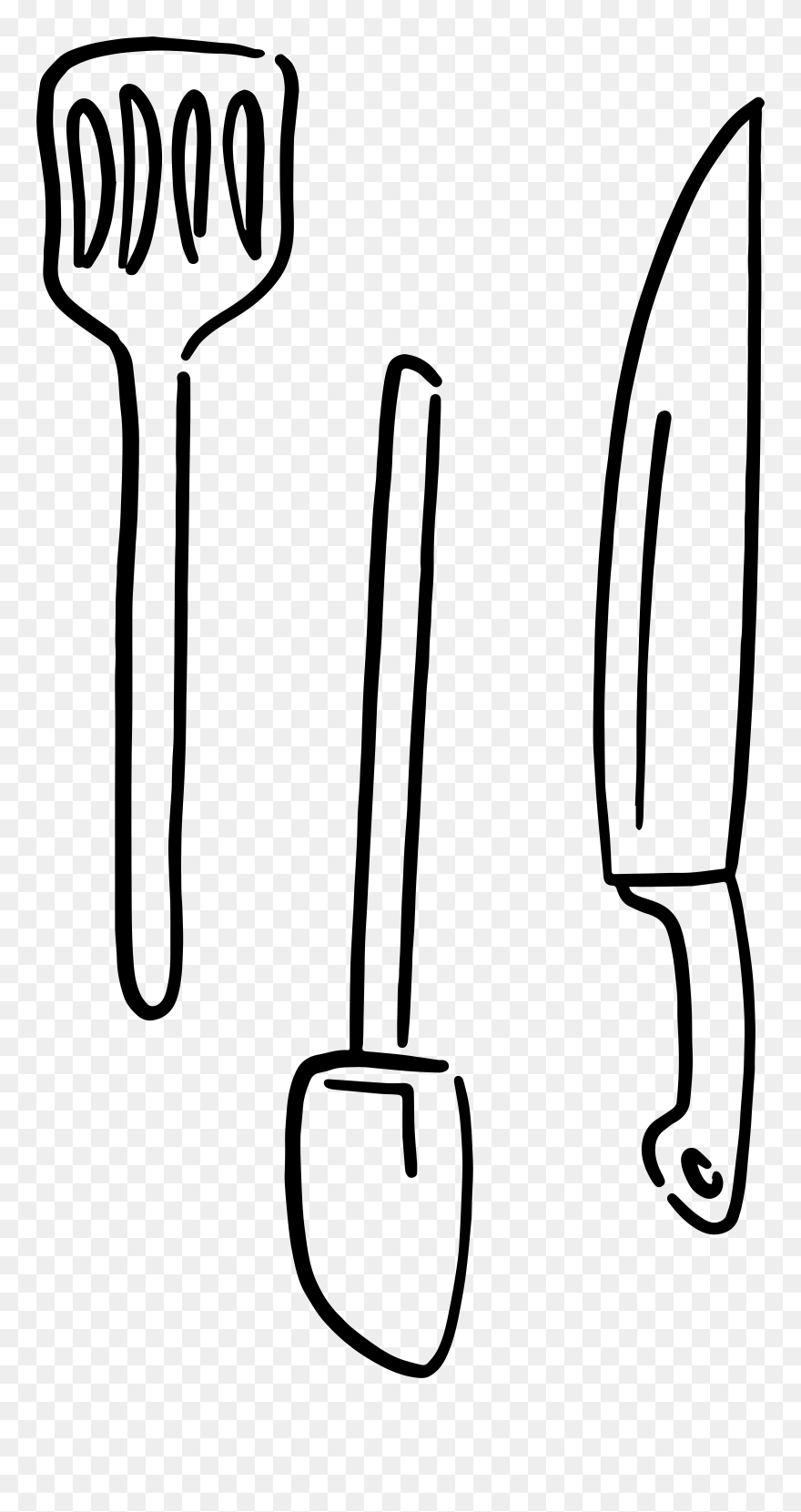 Transparent Baking Utensils Clipart - Drawing - Png Download (#5530275 ...
