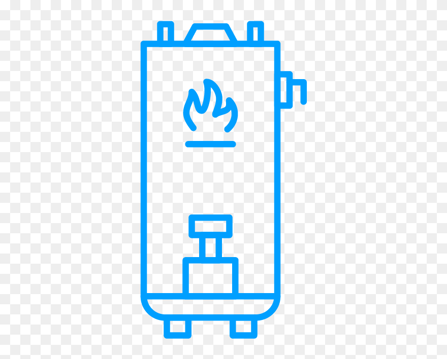 Hot Water Tank Heaters - Black And White Water Heater Clip Art - Png ...