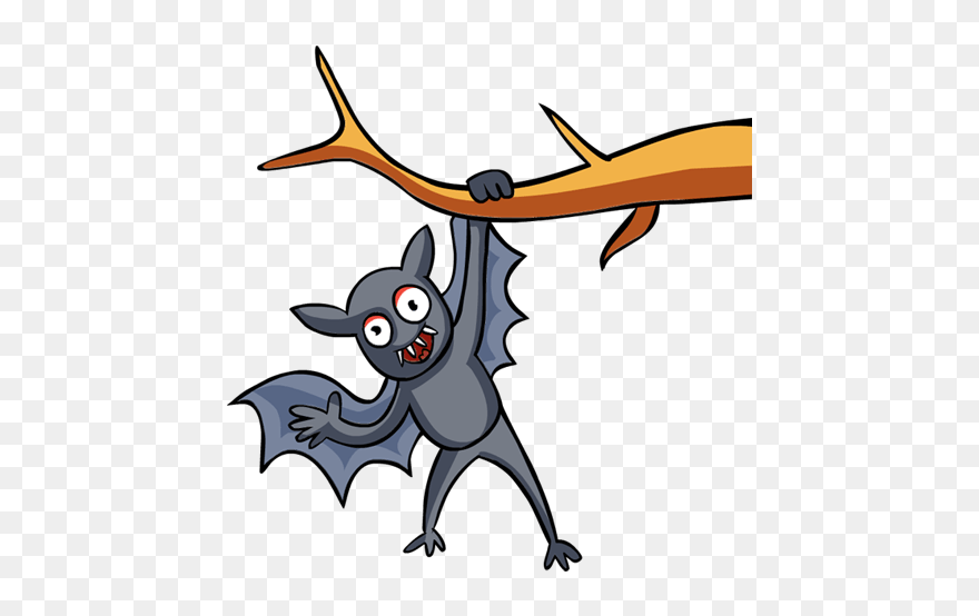 Download Halloween Bat Tree Clipart - Cartoon - Png Download (#5535762 ...