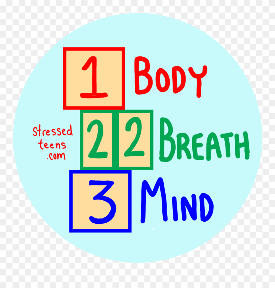 Download Body Breath Mind For Sticker With Text V 2 - Circle Clipart ...