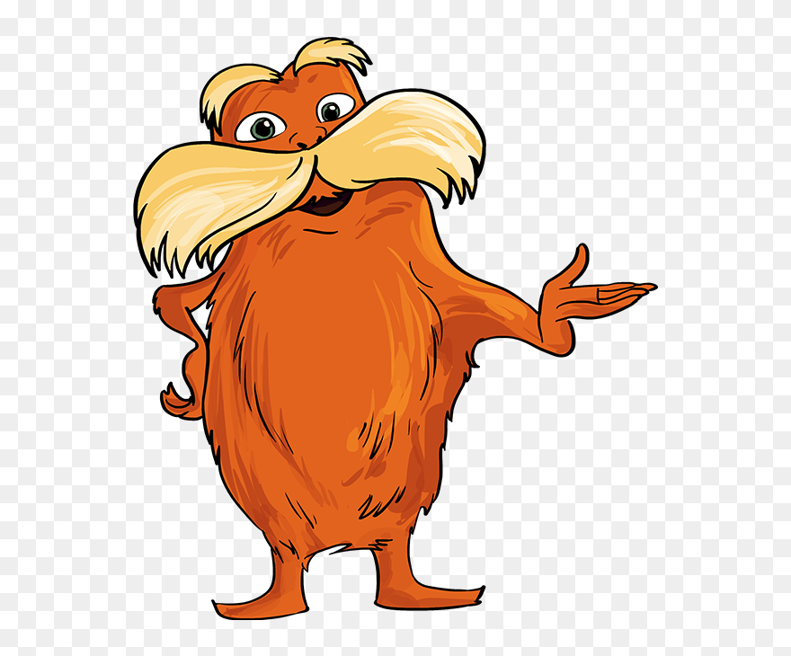 How To Draw The Lorax By Dr - Lorax Dr Seuss Drawing Clipart (#5540250 ...