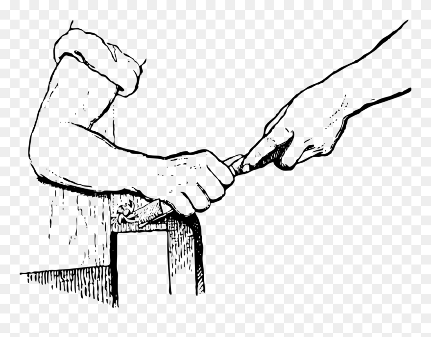 Art,monochrome Photography,human - Chiselling Clipart Wood - Png ...
