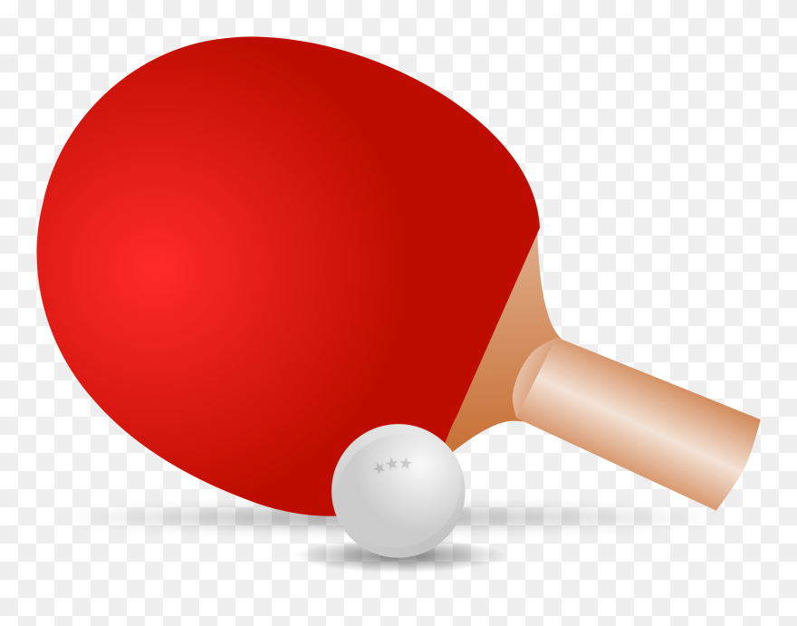 Clipart - Table Tennis - Table Tennis Paddle Clipart - Png Download ...
