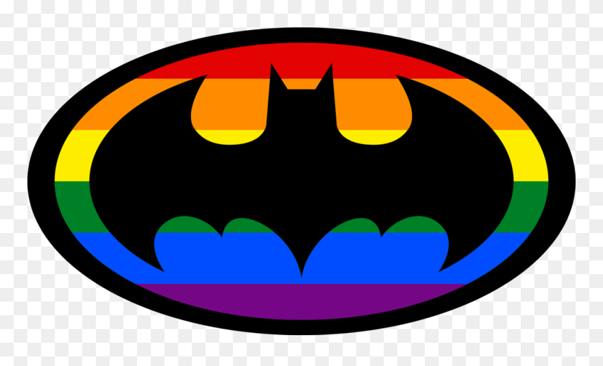 Batman Clipart Rainbow - Lgbt Batman - Png Download (#5545510) - PinClipart