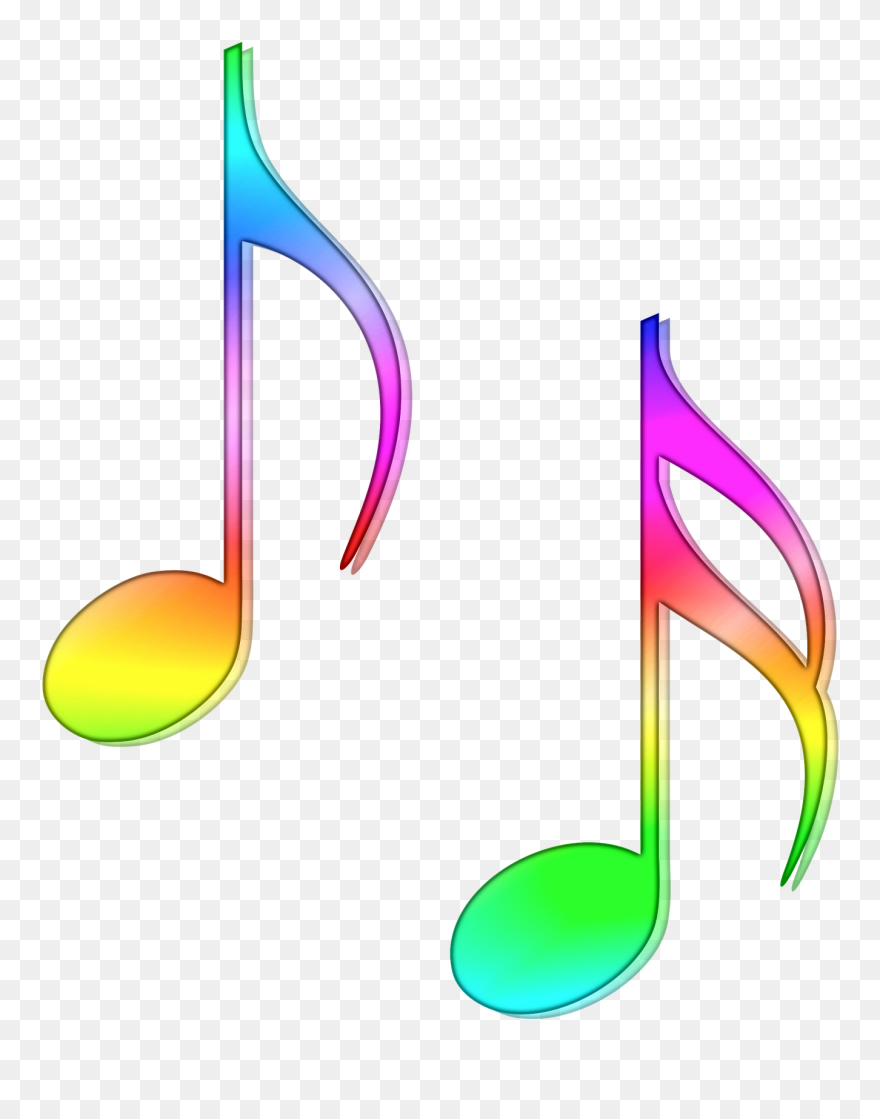 Transparent Pastor Anniversary Clipart - Music Notes Color Transparent ...