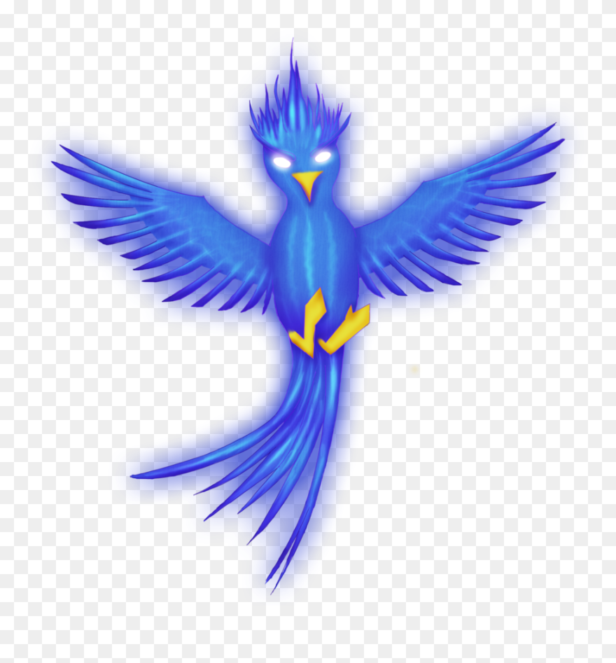 Blue Flame Logo - Blue Phoenix Png Clipart (#5549224) - PinClipart