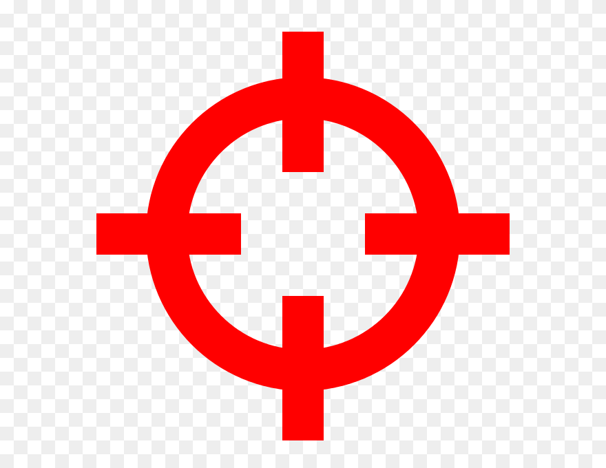 File - Crosshairs Red - Svg - Wikipedia - Crosshair Png Clipart ...