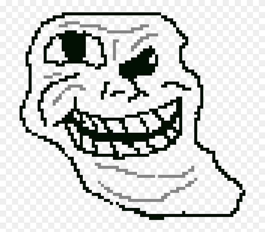 Download Pixel Art Troll Face Clipart , Png Download - Pixel Art Troll ...