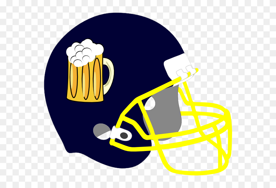 Download Football Beer Clipart Clip Black And White Beer Helmet - Blue ...