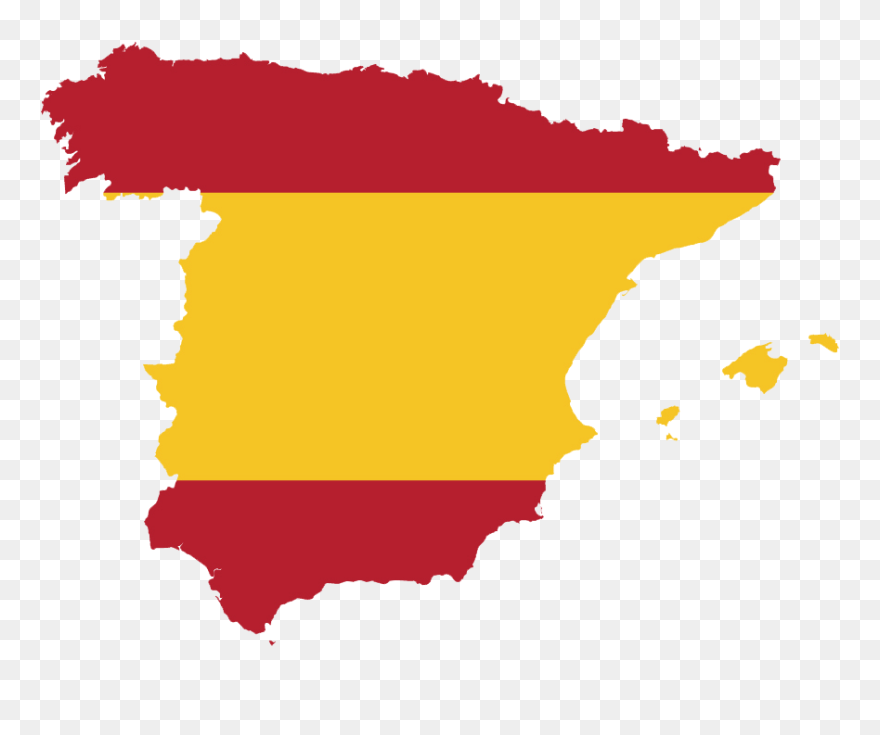 Clipart Spain Flag Map - Png Download (#5551997) - PinClipart