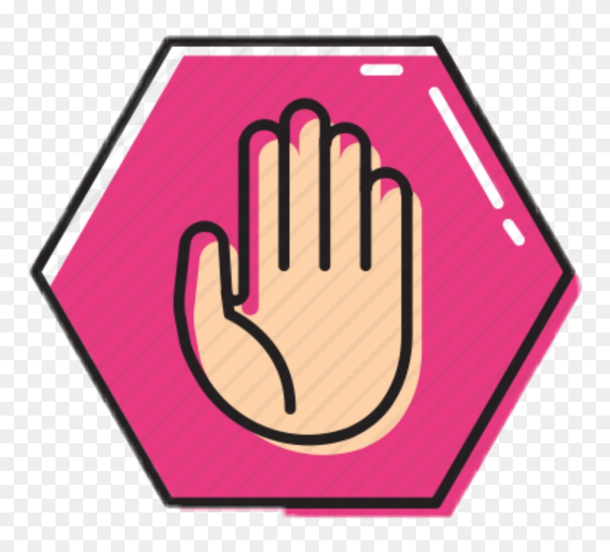 #stop #stopsign #hand #pinkstopsign #pink - Stop Sign Clipart (#5553274 ...