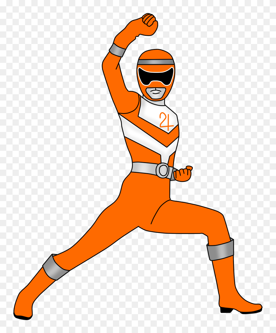 Download Transparent Ranger Clipart - Real Orange Power Ranger - Png ...