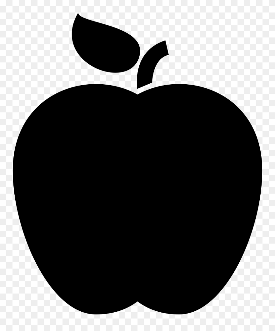 Black Apple Clip Art , Png Download - Clip Art Apple Black Transparent ...