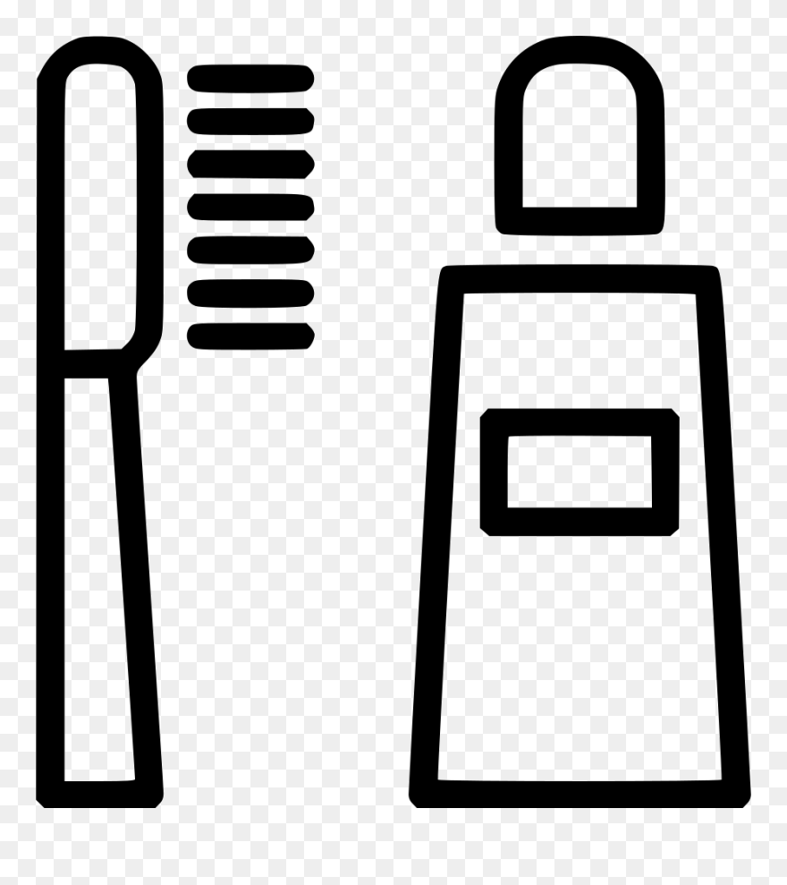 Tooth Brush Paste Teeth - Brush Your Teeth Icon Png Clipart (#5554882 ...