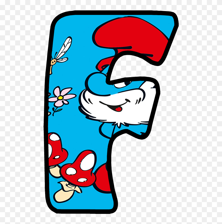 Smurf Alphabet Letters Clipart (#5558436) - PinClipart