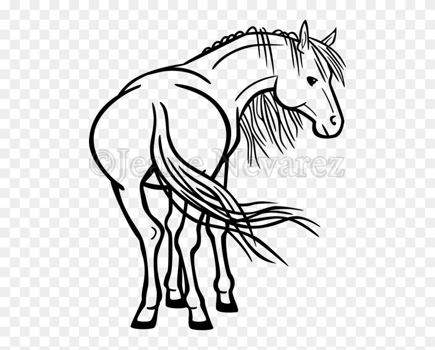 Horse Rear End Clipart - Png Download (#5558706) - PinClipart