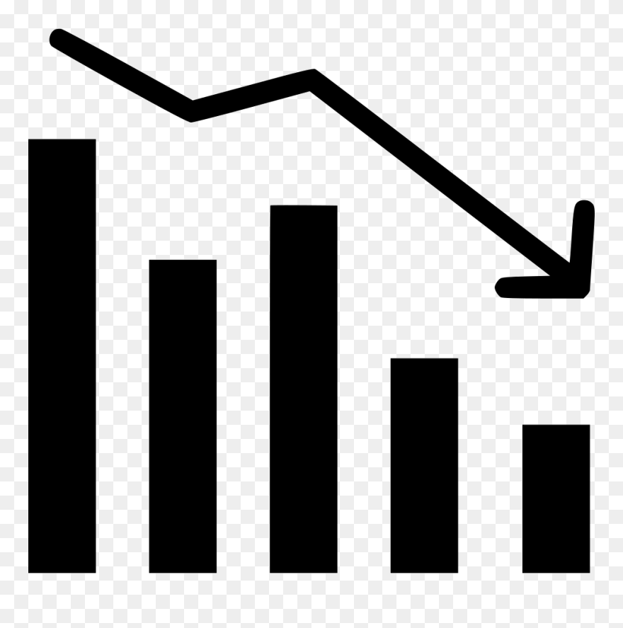 Download Svg Graph Clipart - Line Graph Down Icon - Png Download ...