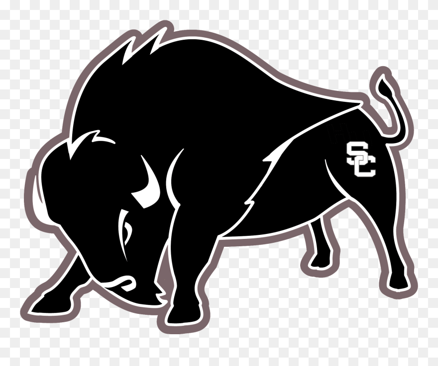 Full Bison Logo - Harding Bison Clipart (#5560798) - PinClipart
