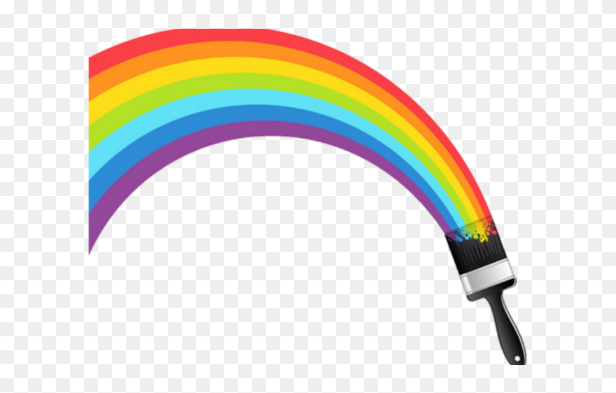 Download Rainbow Paint Brush Clipart (#5562334) - PinClipart
