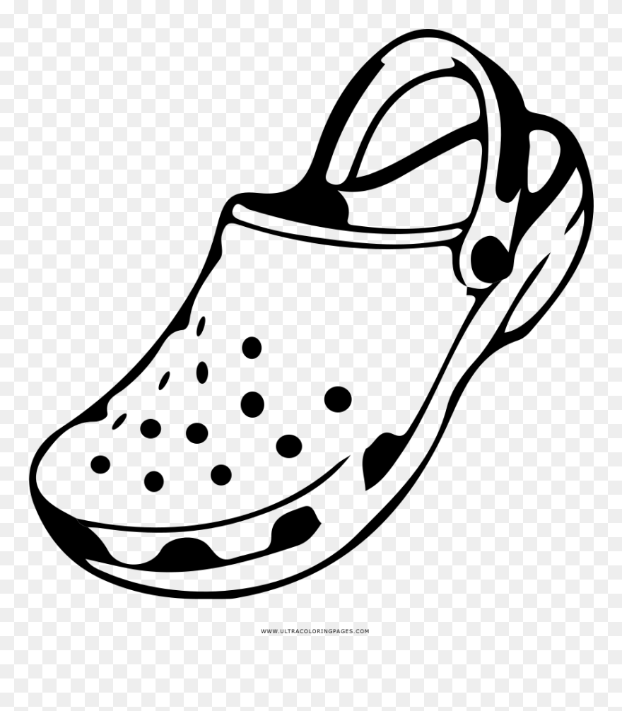 Download Croc Coloring Page Crocs Coloring Pages Clipart 5563997 