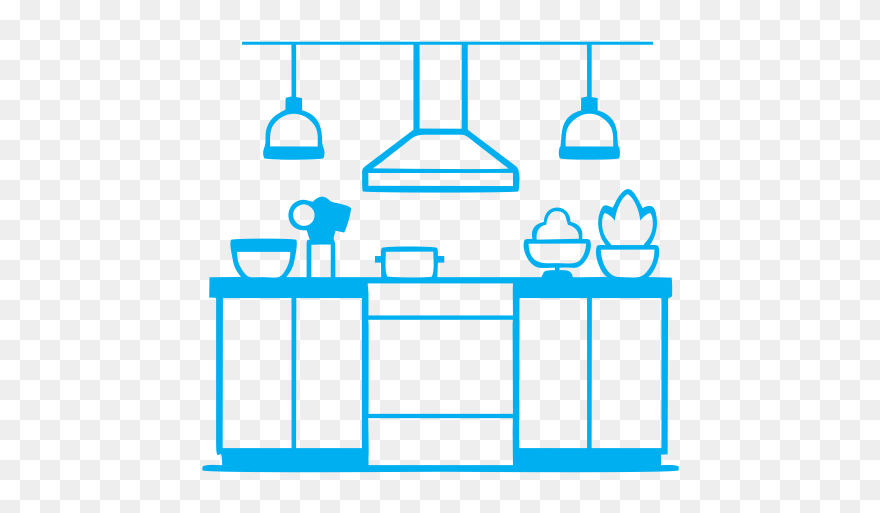 Icon Modular Kitchens - Modular Kitchen Icon Png Clipart (#5564539 ...