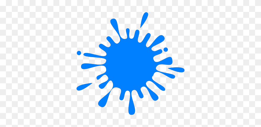 Blue Paint Splash Clipart - Png Download (#5571467) - PinClipart