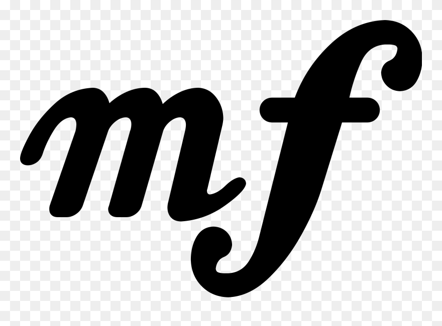 Transparent Music Symbols Clip Art Black And White - Music Mezzo Forte ...