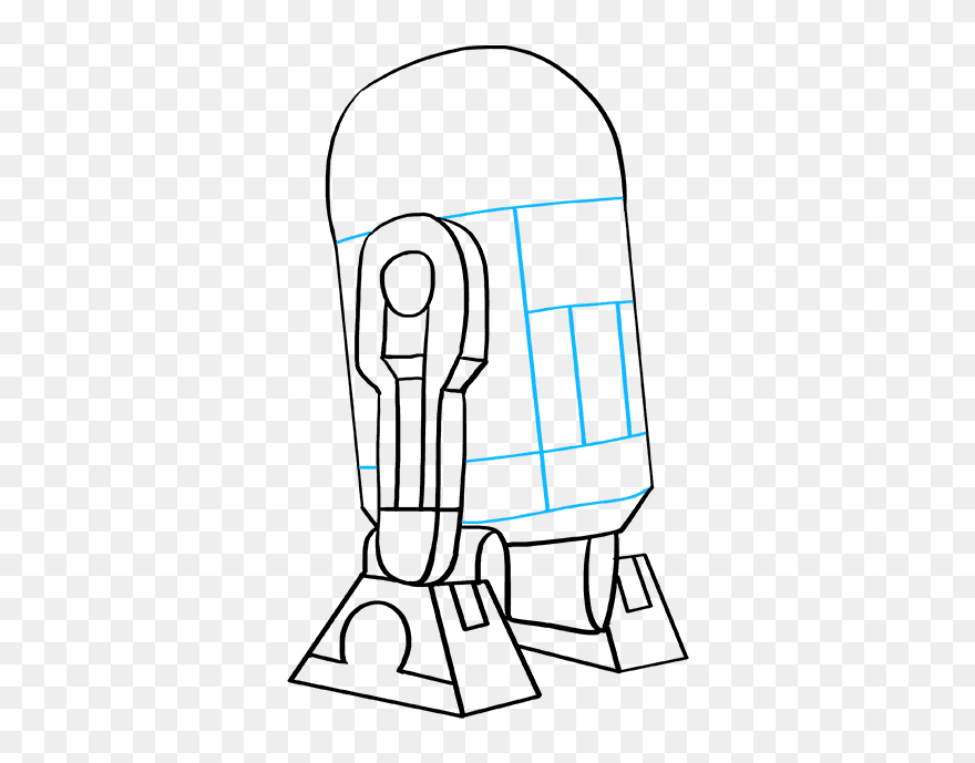 Download How To Draw R2-d2 From Star Wars - Sketch Clipart (#5578724 ...