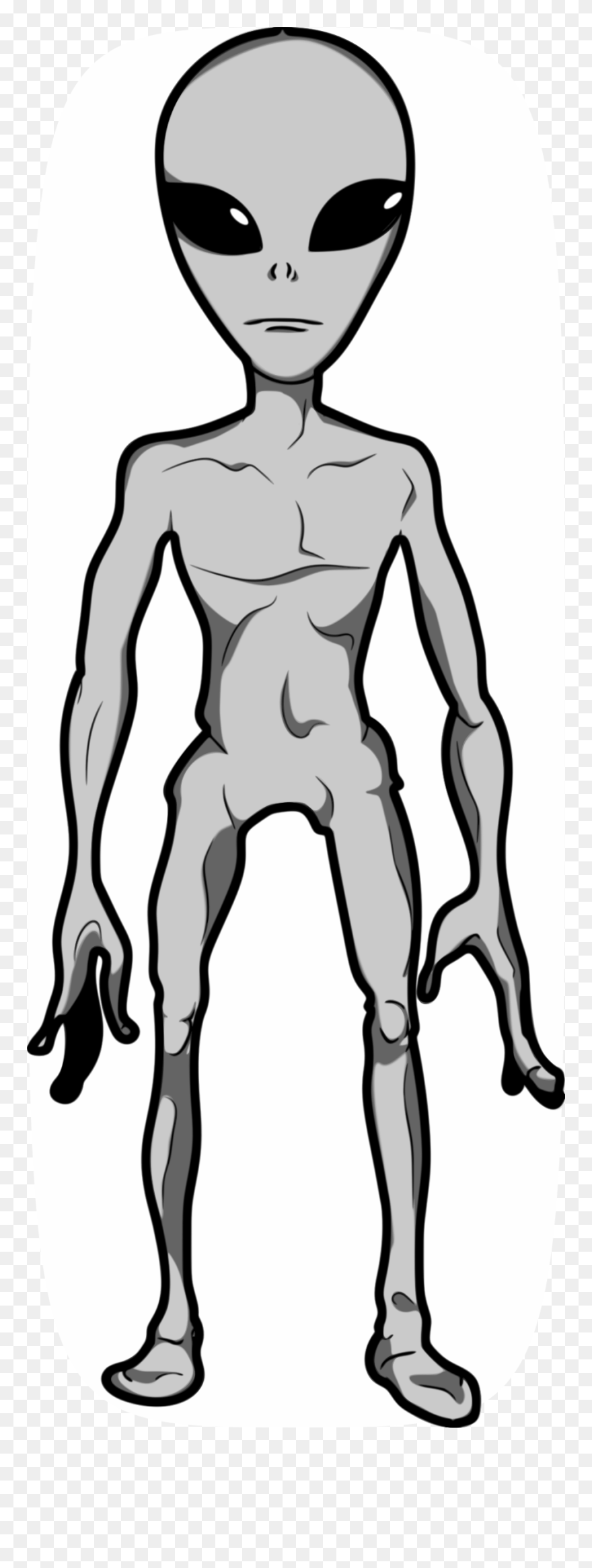 Download Alien Body Clipart - Full Body Alien Drawing - Png Download ...