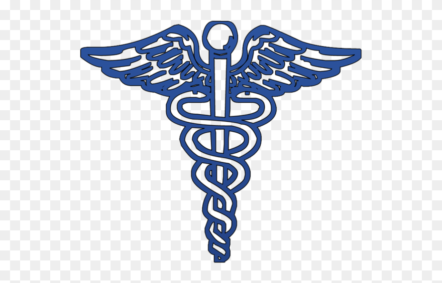 Caduceus Clip Art - Blue Caduceus Medical Symbol - Png Download ...