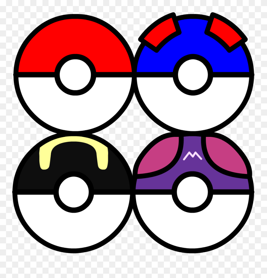 Pokeball Clipart Basic - Pokemon Gen 1 Pokeball - Png Download ...