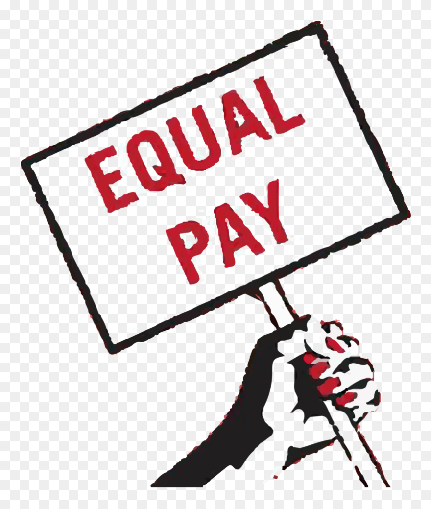 Graphics Of A Hand Holding A Sign That Says Equal Pay - Equal Pay Day ...